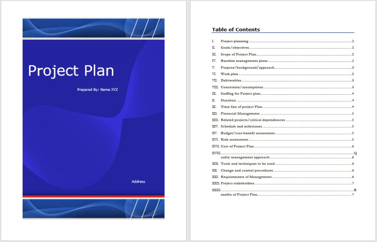 Project Management Templates | Word Templates for Free Download