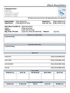 check-requisition | Word Templates for Free Download