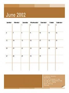 portrait-tan-calendar | Word Templates for Free Download