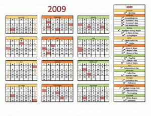 2009-calendar-template-2 | Word Templates for Free Download