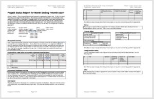 Free Project Status Report Templates | Word Templates for Free Download