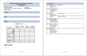 Free Project Status Report Templates – Word Templates for Free Download
